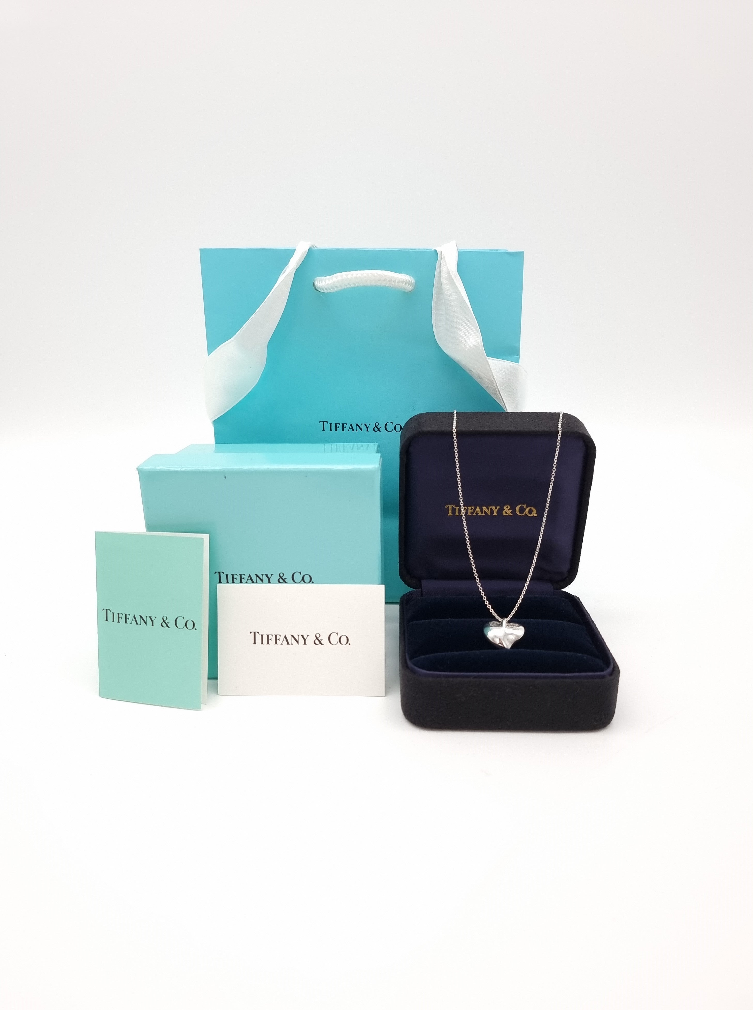 Tiffany & Co. Silver Leaf Heart Necklace – Luxor Finland